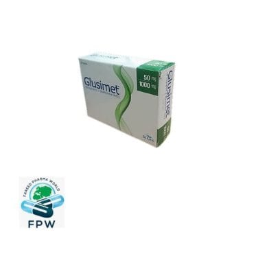Glusimet 50/1000 Tablets | Sitagliptin | Metformin - Fareed Pharma World